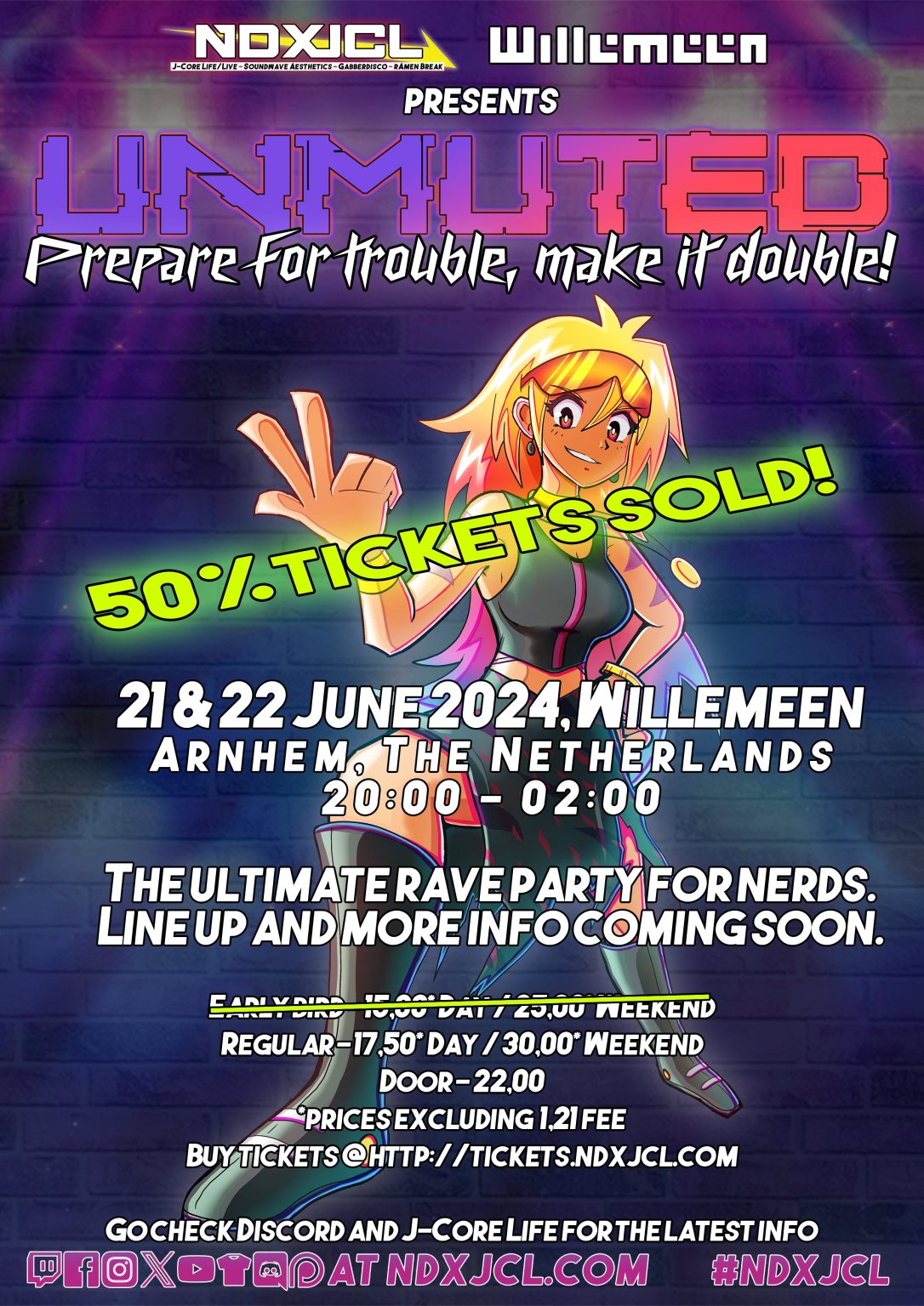 2024/6/21-22 オランダで開催される UNMUTED – prepare for trouble, make it double -(Holland, Arhnem) にDJ ...